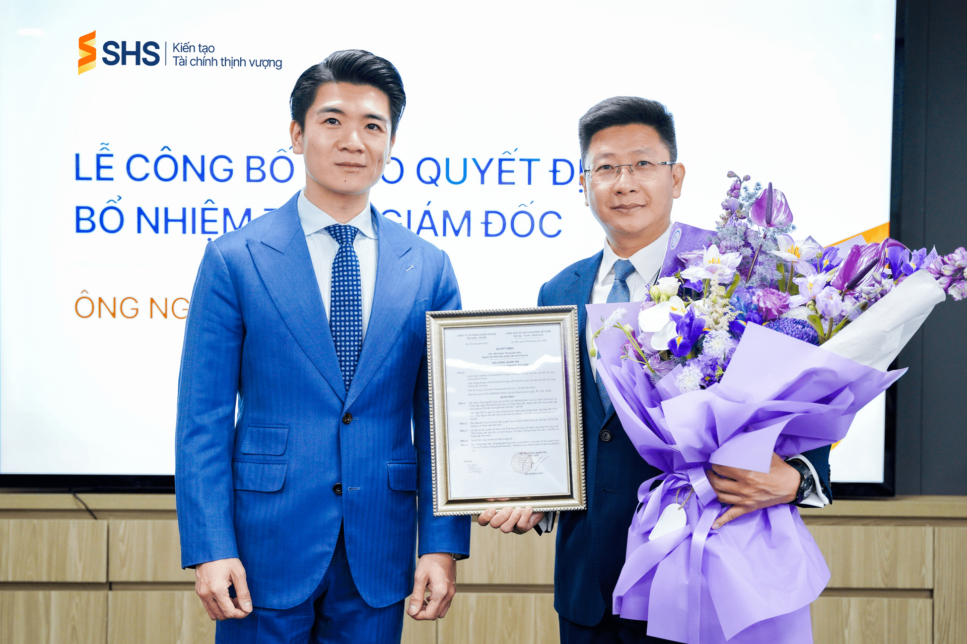 SHS chính thức có tân Tổng Giám đốc – Sẵn sàng cho giai đoạn tăng ...